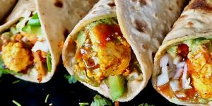 Paneer tikka wrapsSaturday Kitchen Recipes
